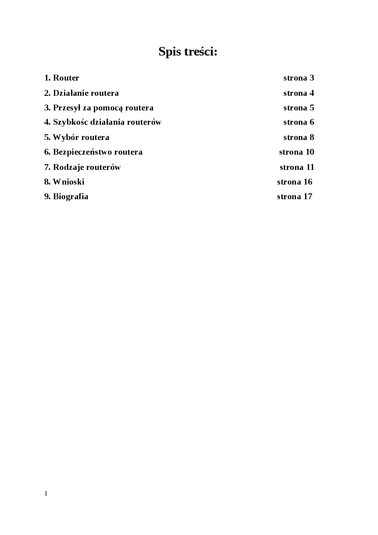 Router Notatki Systemy I Sieci Notatki Informatyka Docsity
