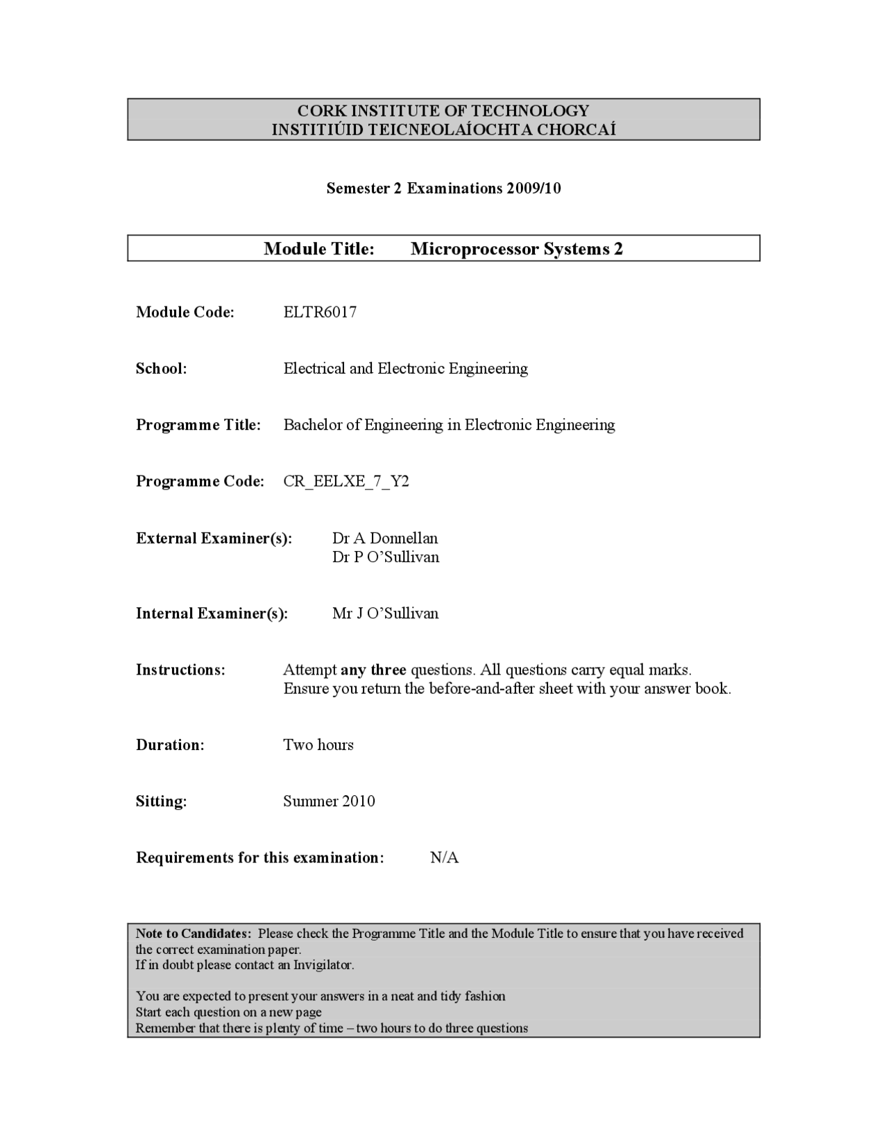 Memory Based Stack Microprocessor Systems Exam Docsity