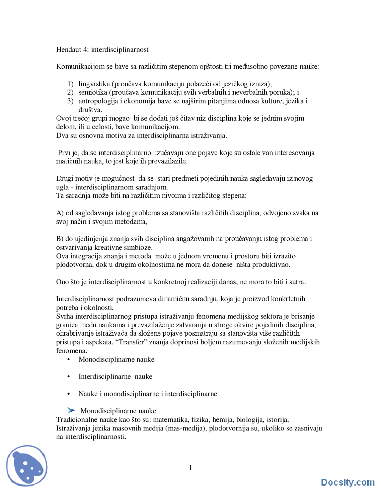 04 Interdisciplinarnost Doc Skripta Analiza Medijskog Diskursa
