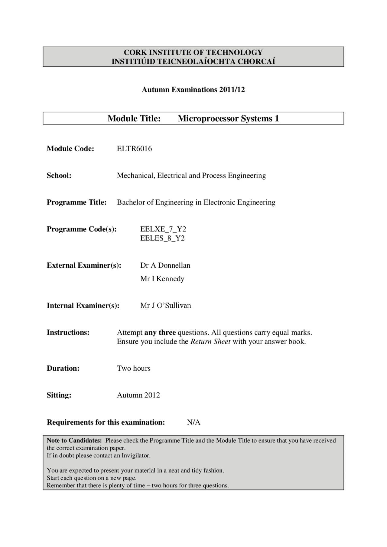 Addressing Mode - Microprocessor Systems - Exam | Exams Microprocessors ...