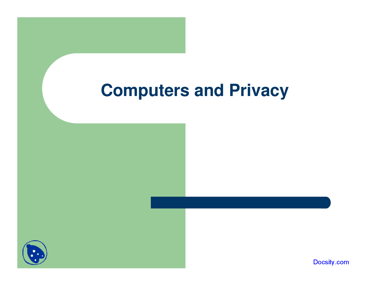 Computers And Privacy Computerization And Its Impacts Lecture