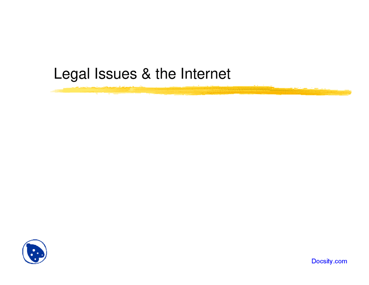 Legal Issues Computerization And Its Impacts Lecture Slides Docsity