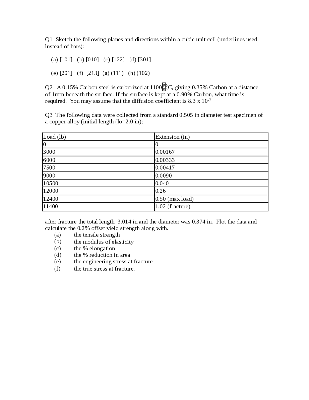 Planes And Directions Docsity