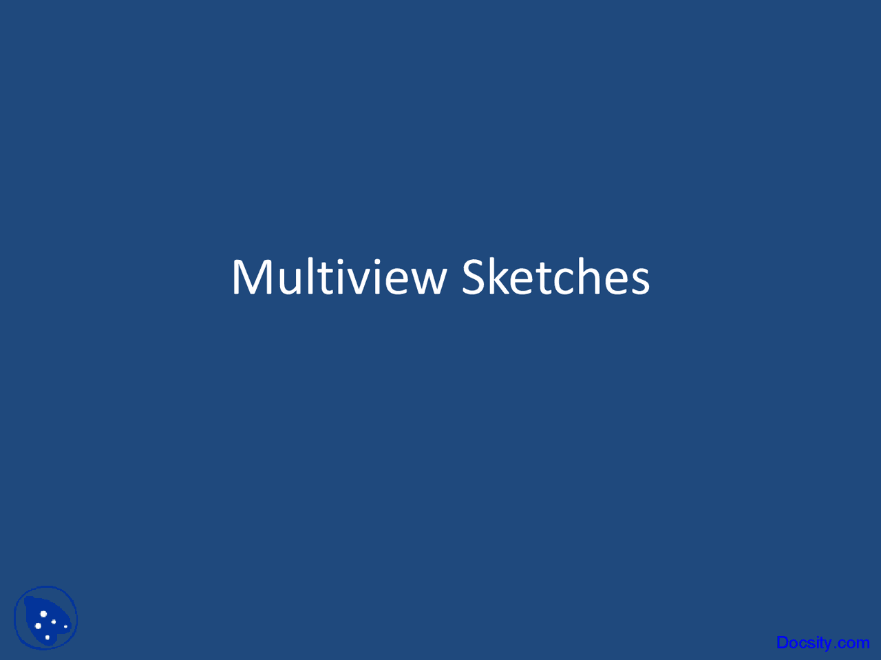 Multiview Sketches - Engineering Graphics - Lecture Slides | Slides ...