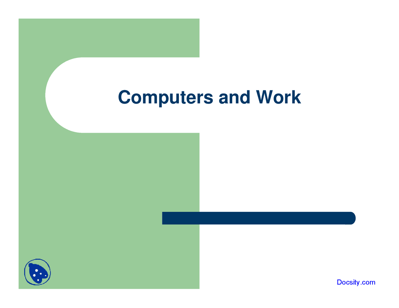 Computers And Work Computerization And Its Impacts Lecture Slides Docsity