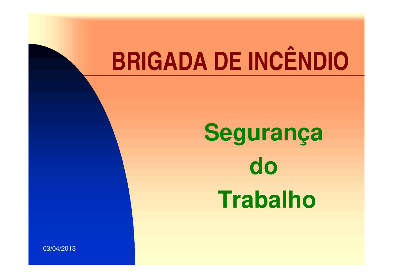 Brigada De Incêndio Apostilas Análise De Sistemas Docsity