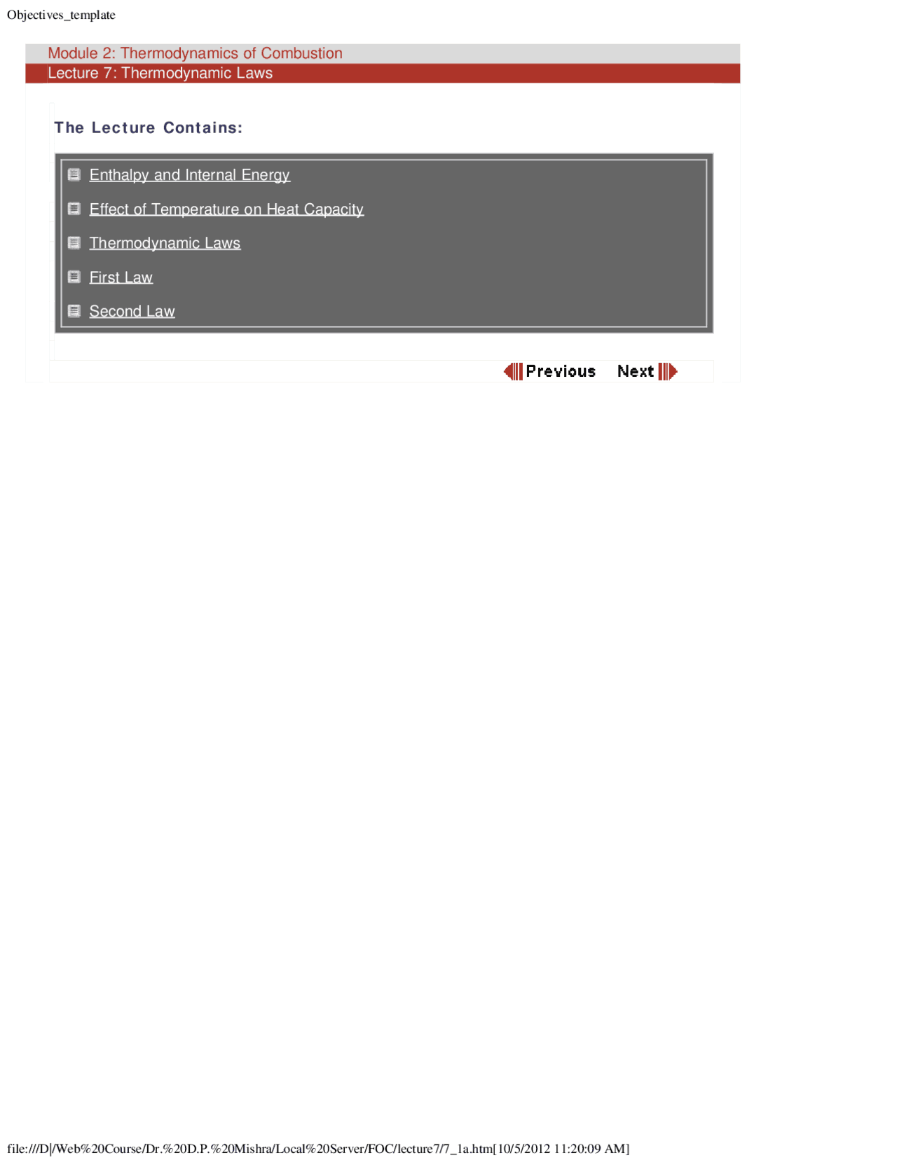 Thermodynamic Laws Fundamentals Of Combustion Lecture Notes Docsity