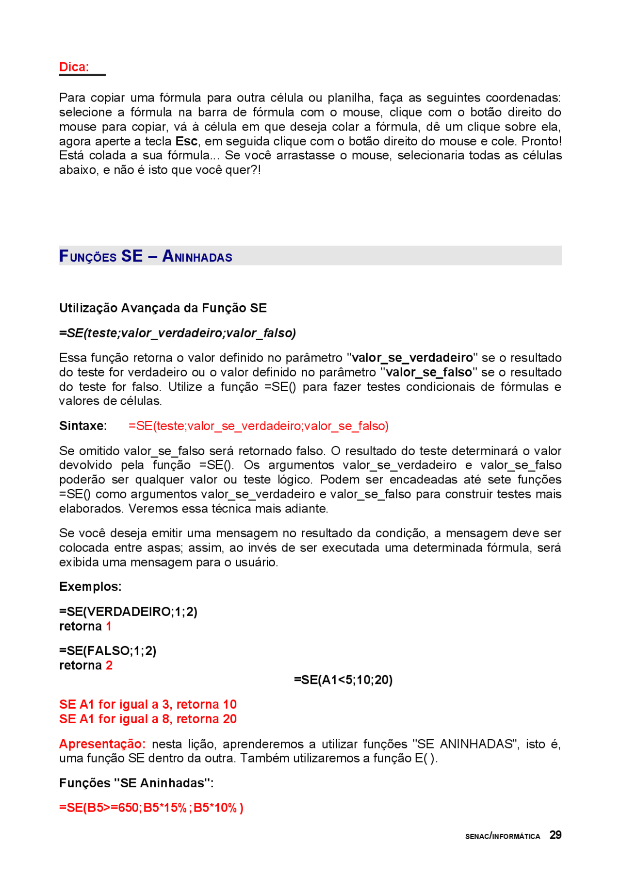 Excel Apostilas Ciência Da Computação Parte2 Docsity