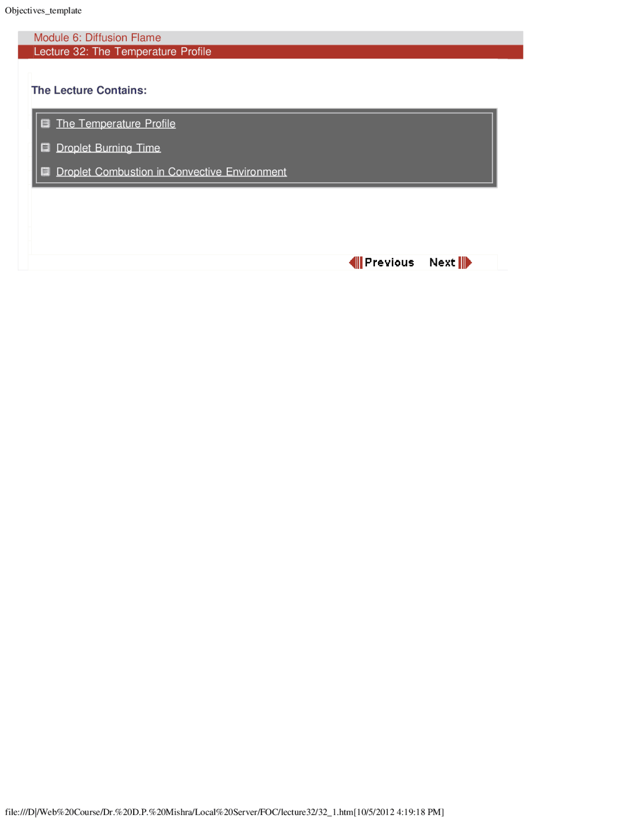 Temperature Profile Fundamentals Of Combustion Lecture Notes Docsity