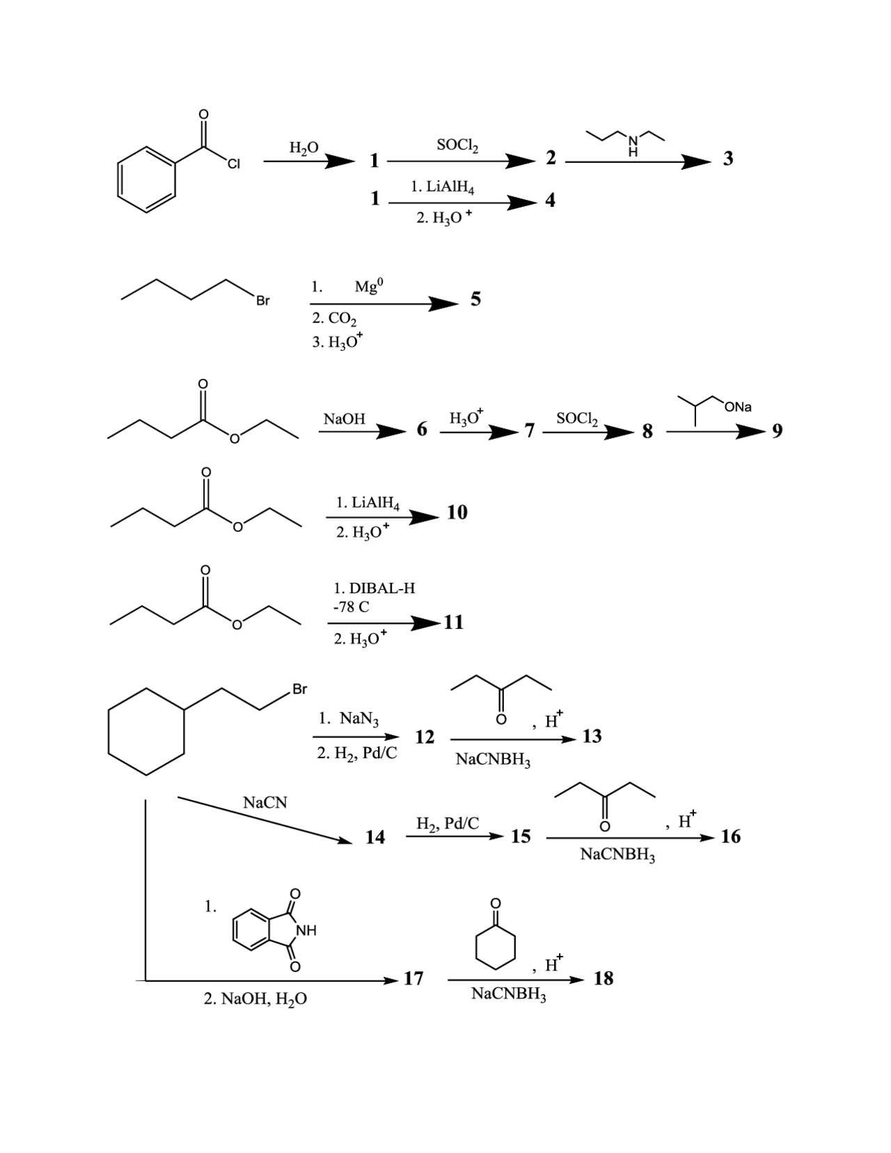 Unsolved Exam 3 Survey Of Organic Chemistry Cem 143 Docsity