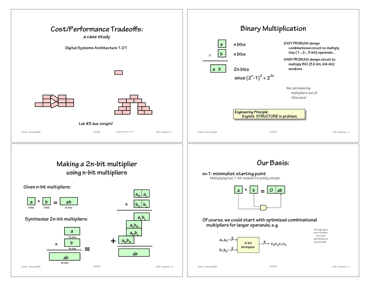 Performance Tradeoffs Computation Structures Lecture Slides Docsity