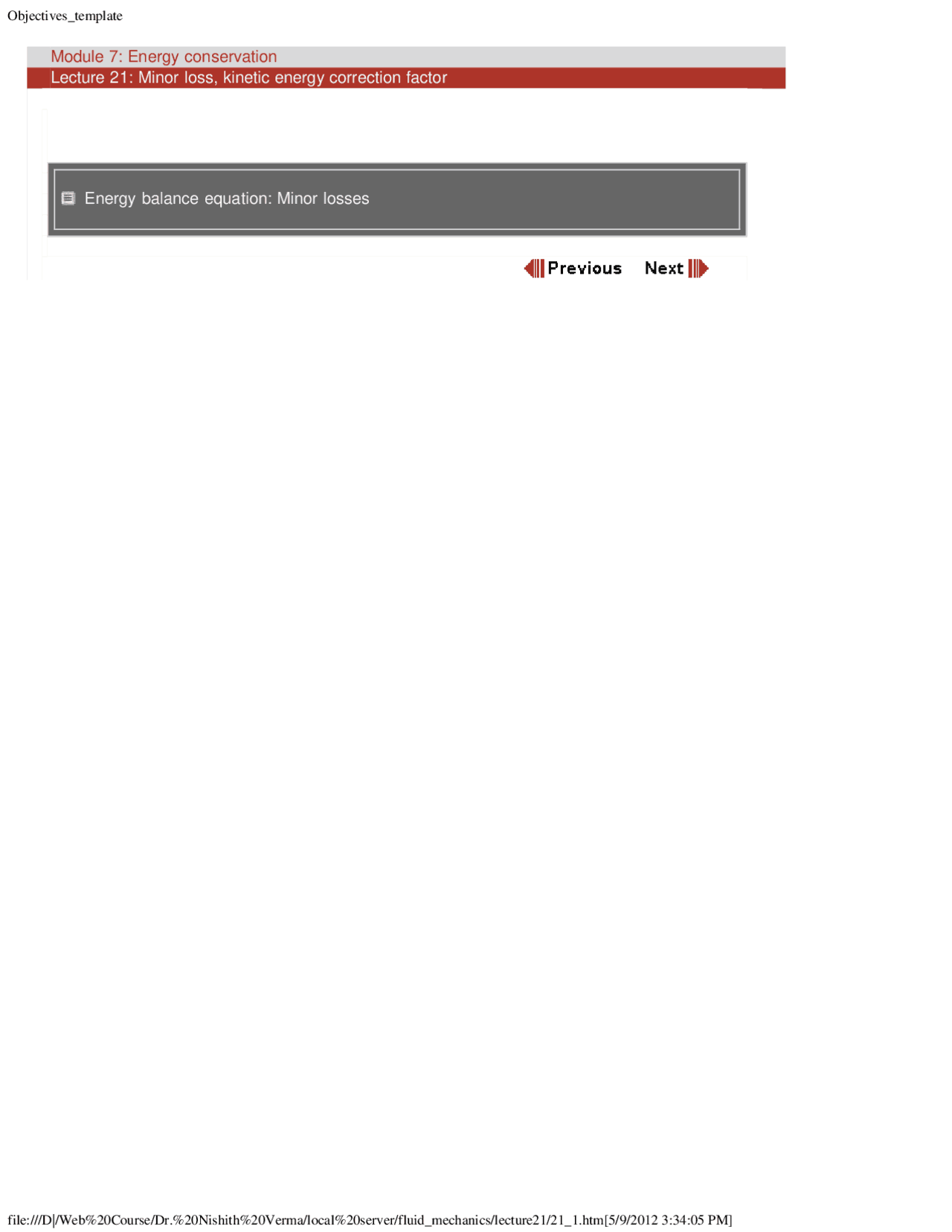 Kinetic Energy Correction Factor - Fluid Mechanics - Lecture Notes ...