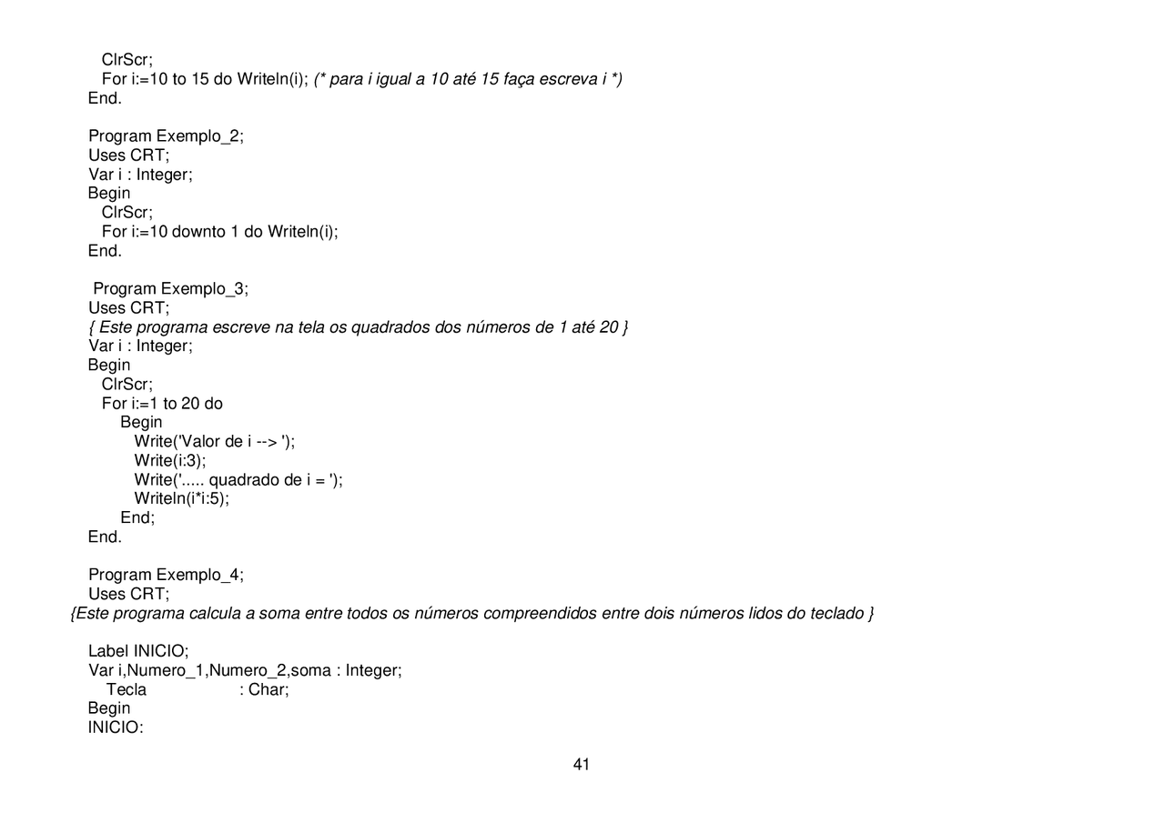 Turbo Pascal Apostilas Ciência Da Computação Parte2 Docsity