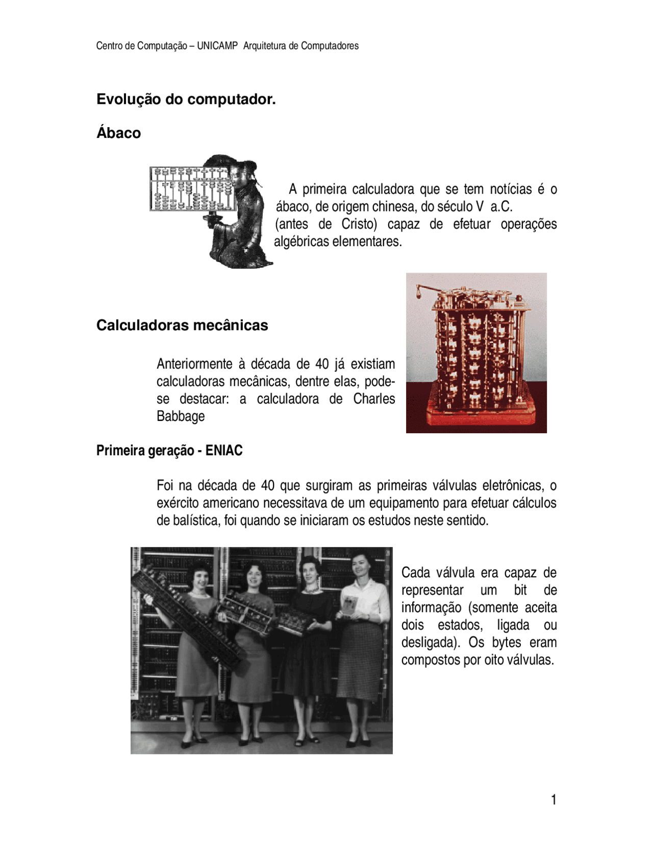 Arquitetura De Computadores Centro De Computa O Da Unicamp