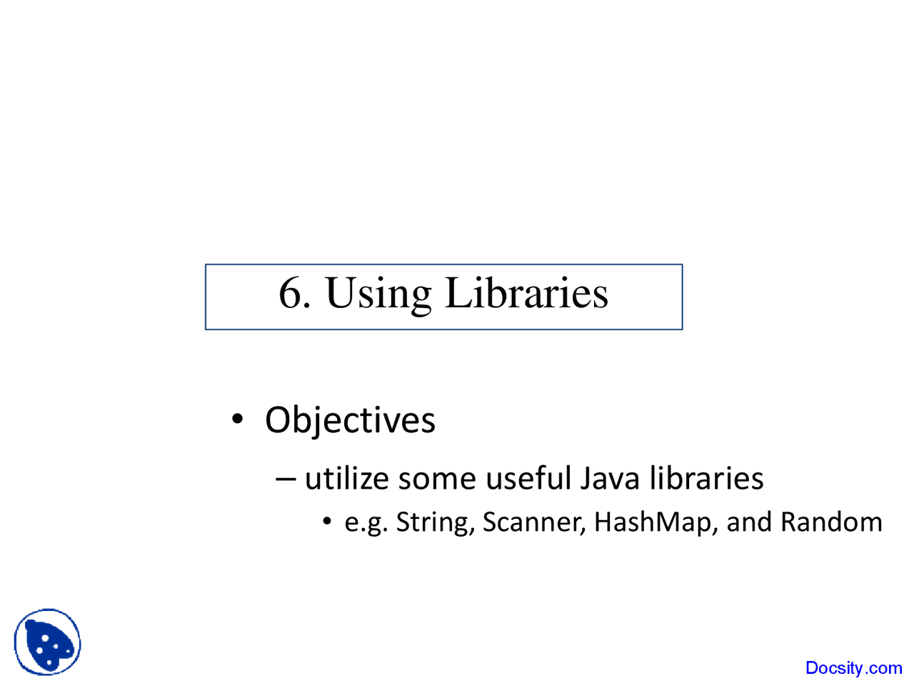 Using Libraries Introduction To Programming In Java Lecture Slides 6240