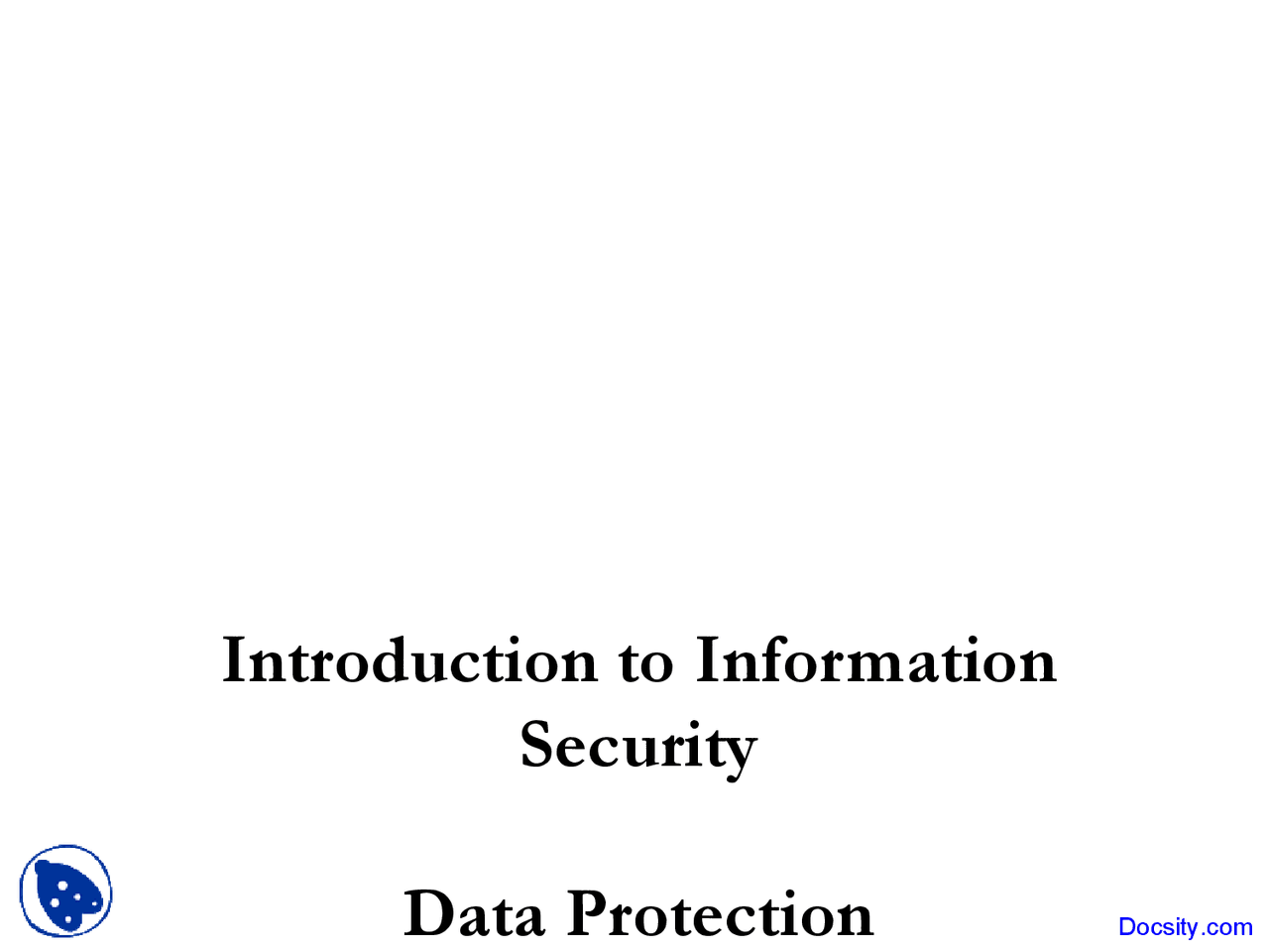 Data Protection Introduction To Computer Security Lecture Slides