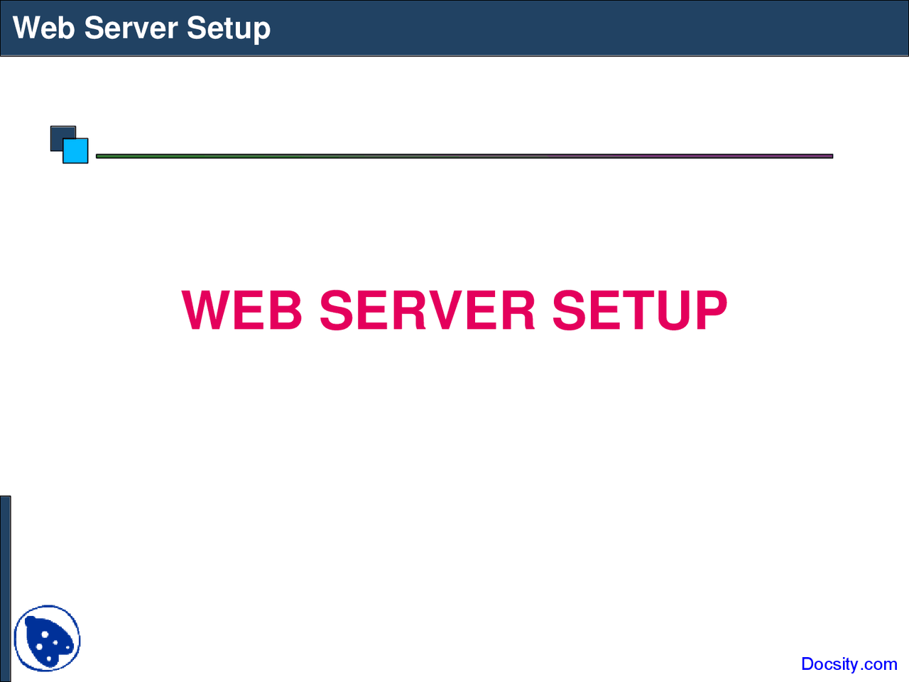 Web Server Setup Linux Network Administration Lecture Slides Docsity