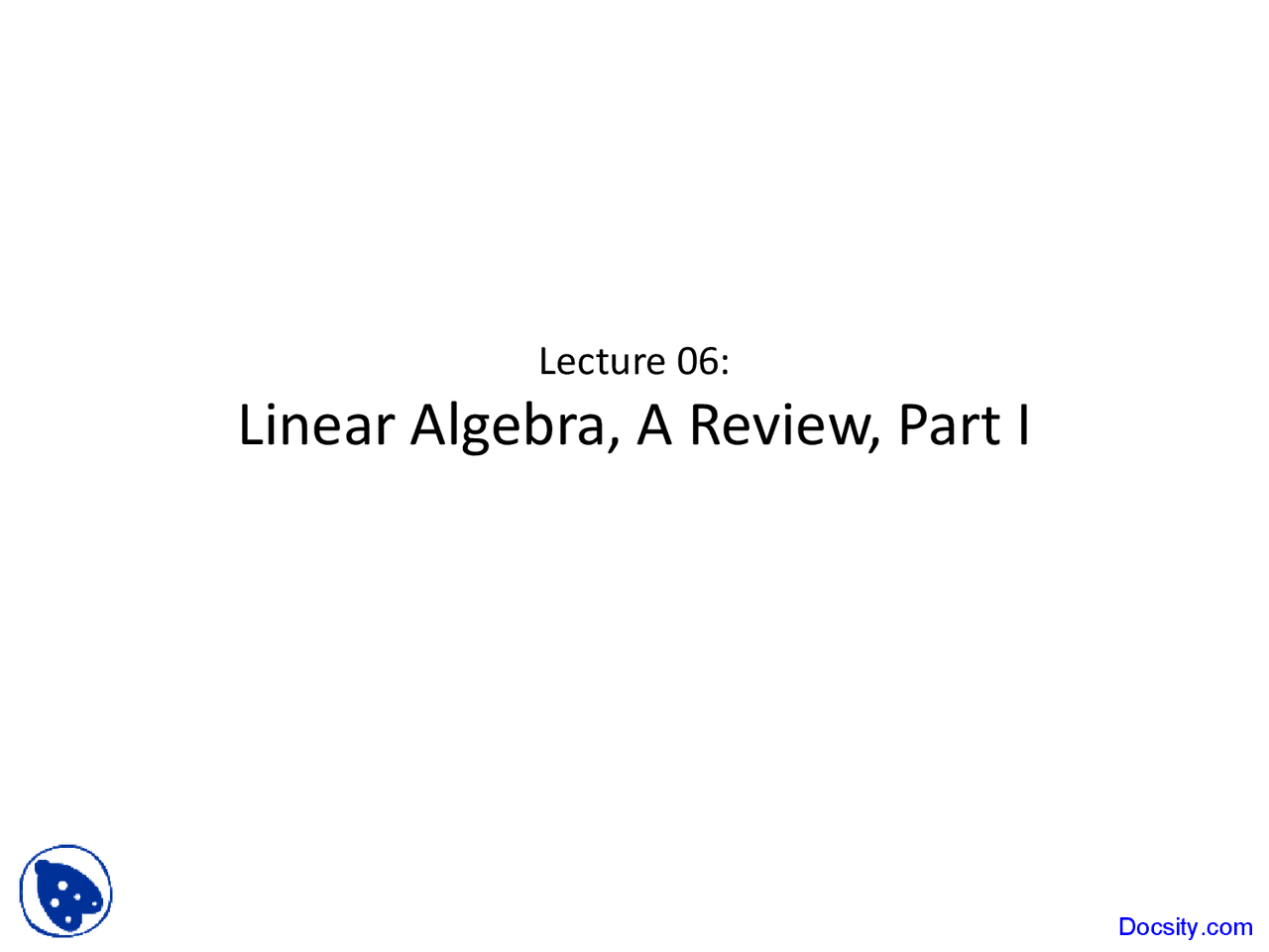 Linear Algebra - Introduction to Computer Graphics - Lecture Slides | Slides Computer Graphics ...