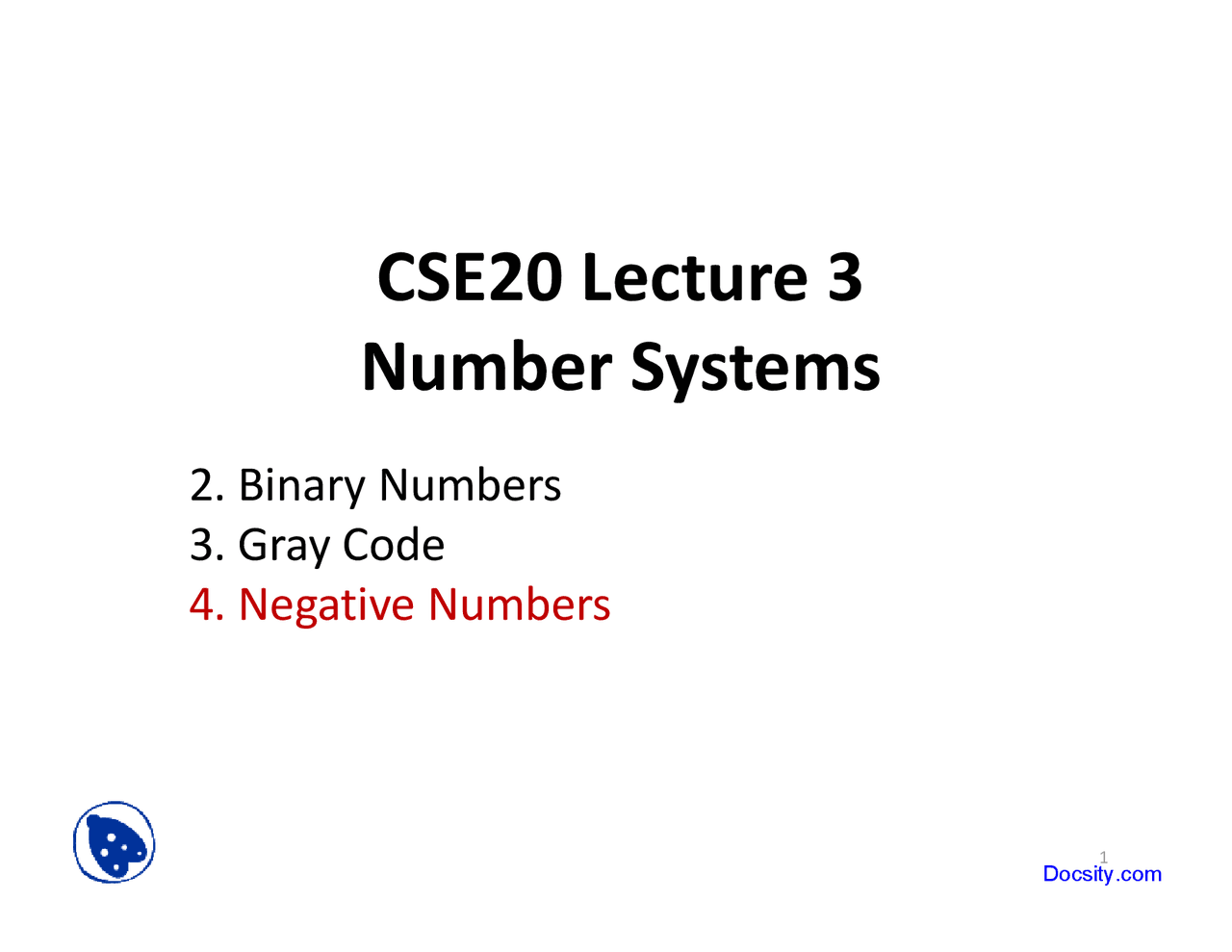 Negative Numbers Discrete Mathematics Lecture Slides Docsity