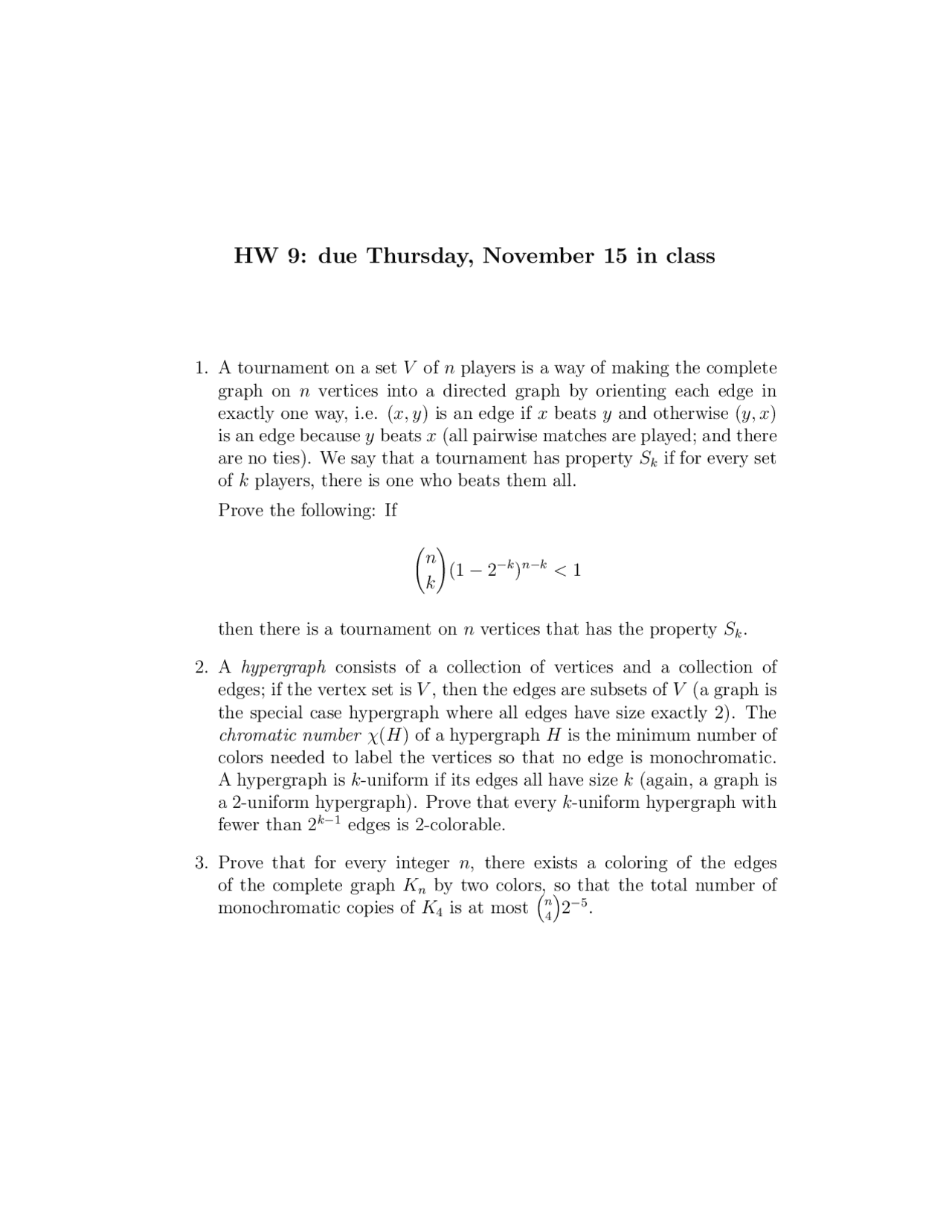 Collection Of Vertices Graph Theory Homework Docsity
