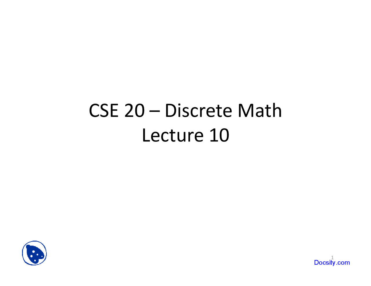 Associative Laws - Discrete Mathematics - Lecture Slides - Docsity