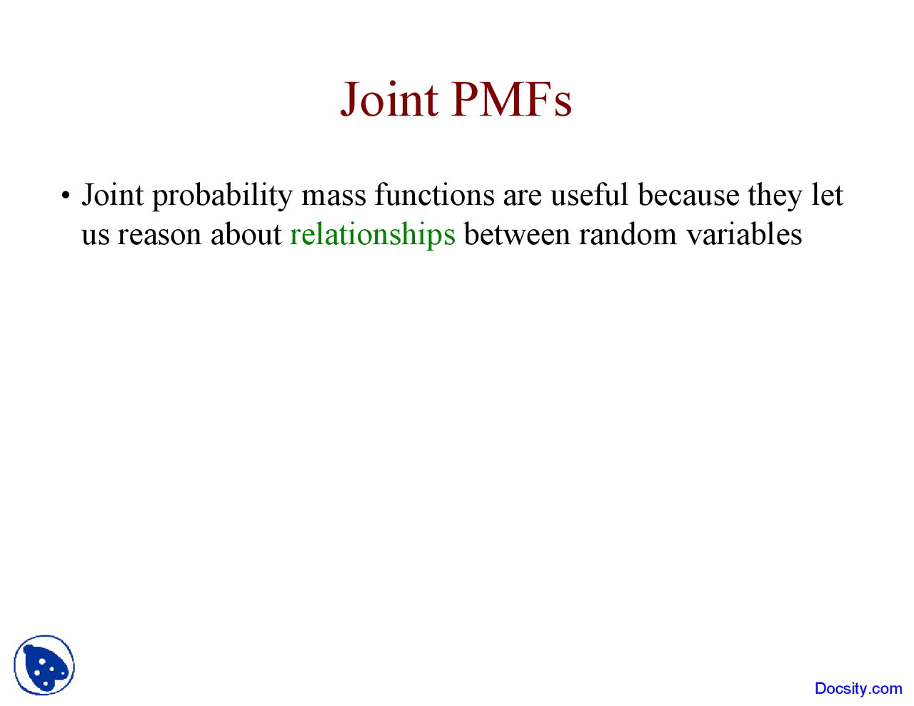 Joint Computer System Modeling Fundamentals Lecture Slides Docsity