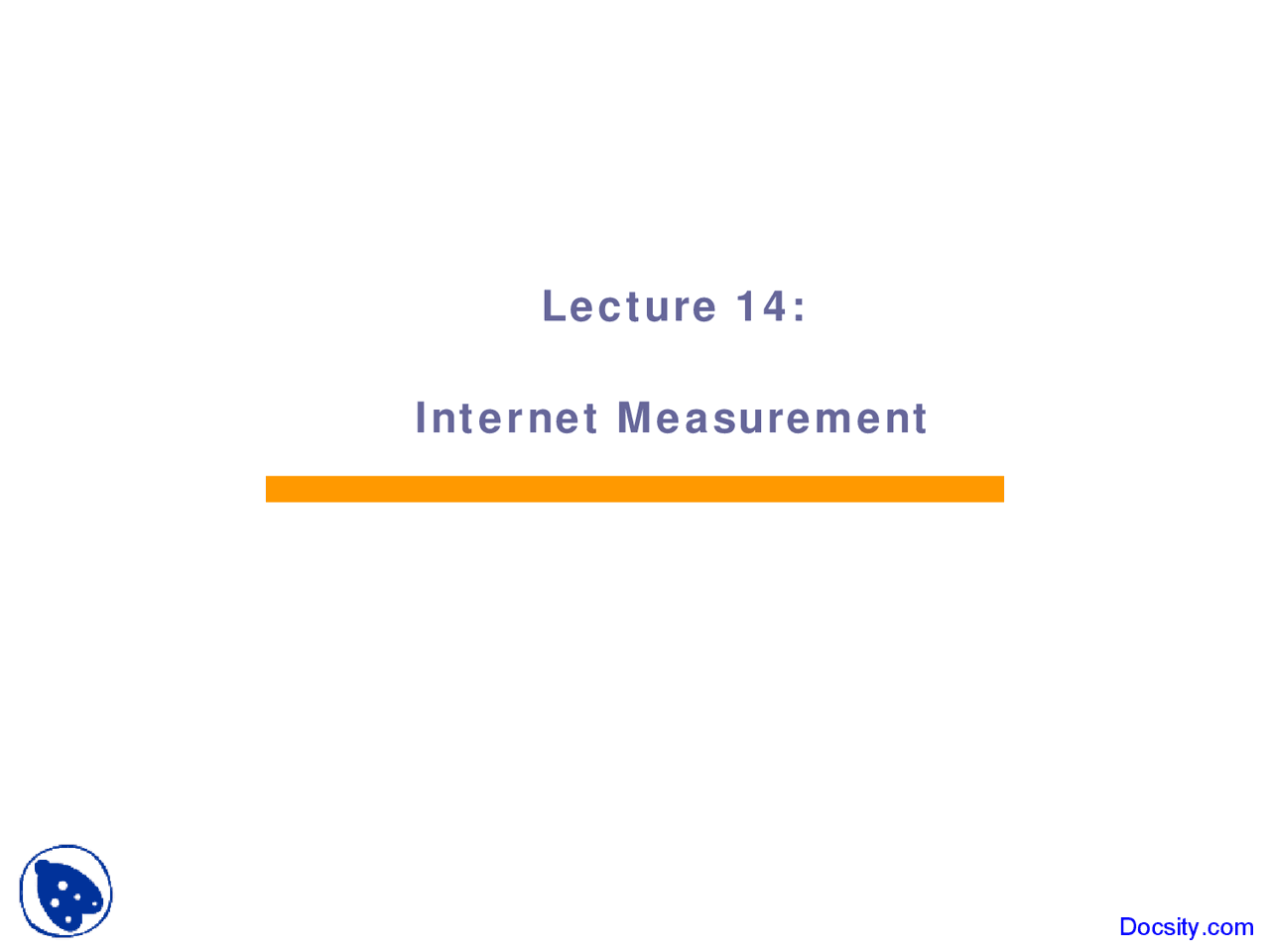 Internet Measurement Two Complex Networks Lecture Slides Docsity
