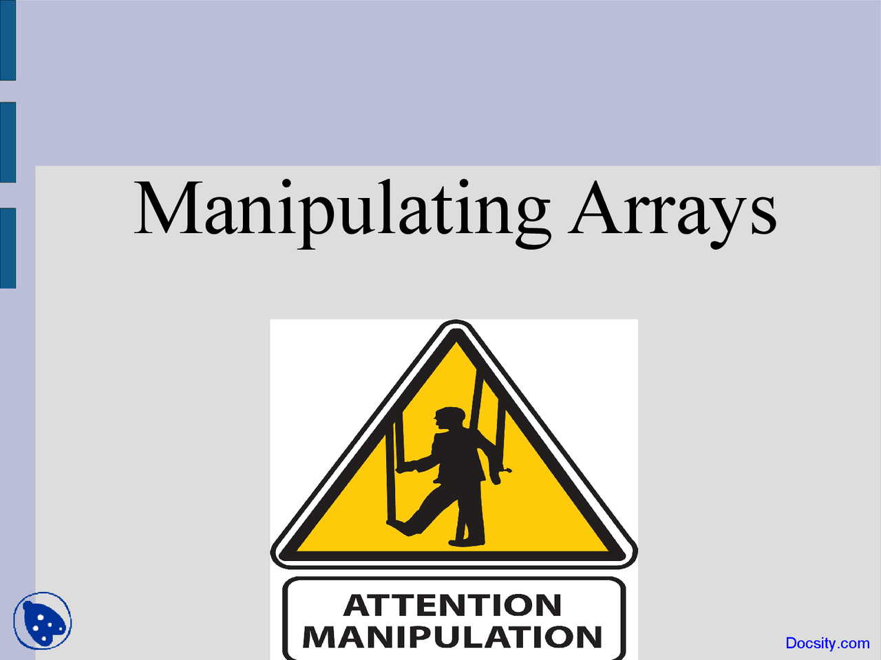 Manipulating Arrays Introduduction To Jave Programming Lecture