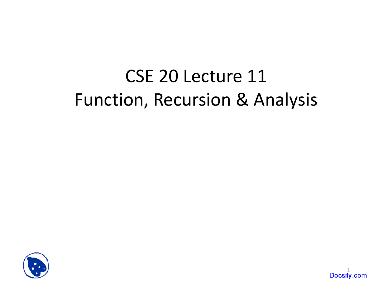 Function Recursion And Analysis Discrete Mathematics Lecture