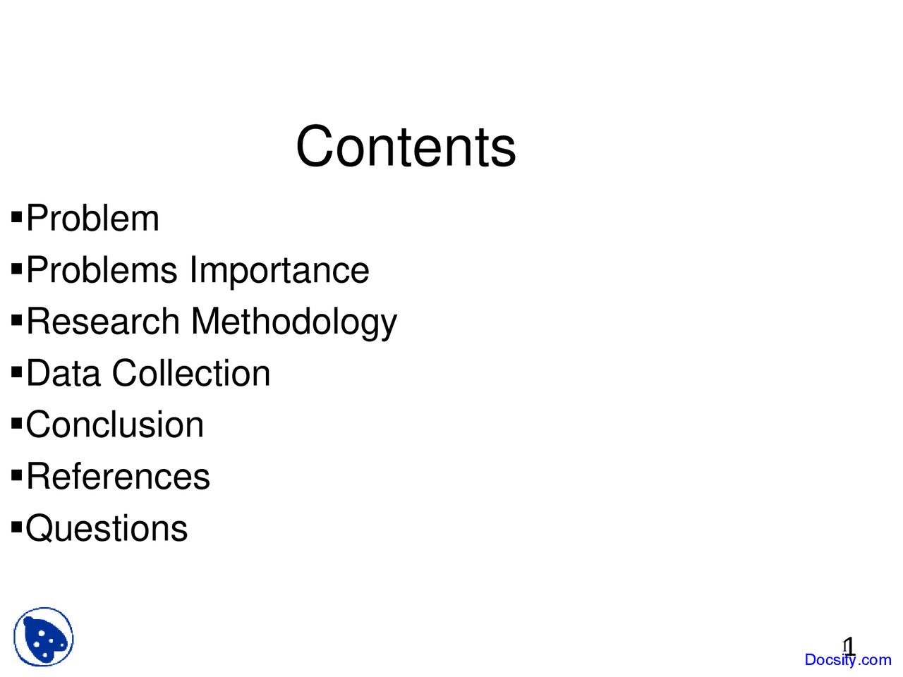 Problem Complex Networks Lecture Slides Docsity