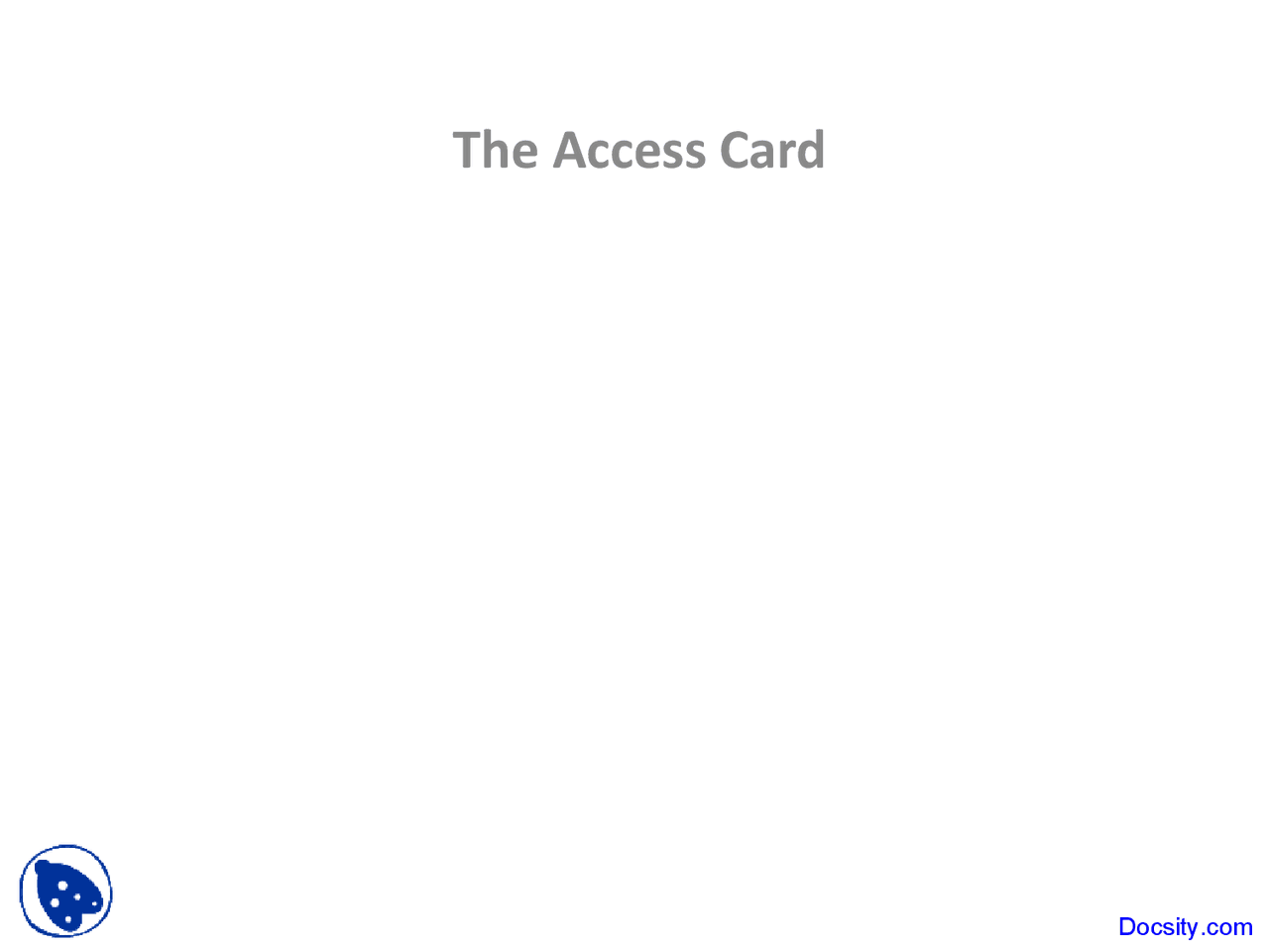 The Access Card: Balancing Social Control and Privacy in National ...