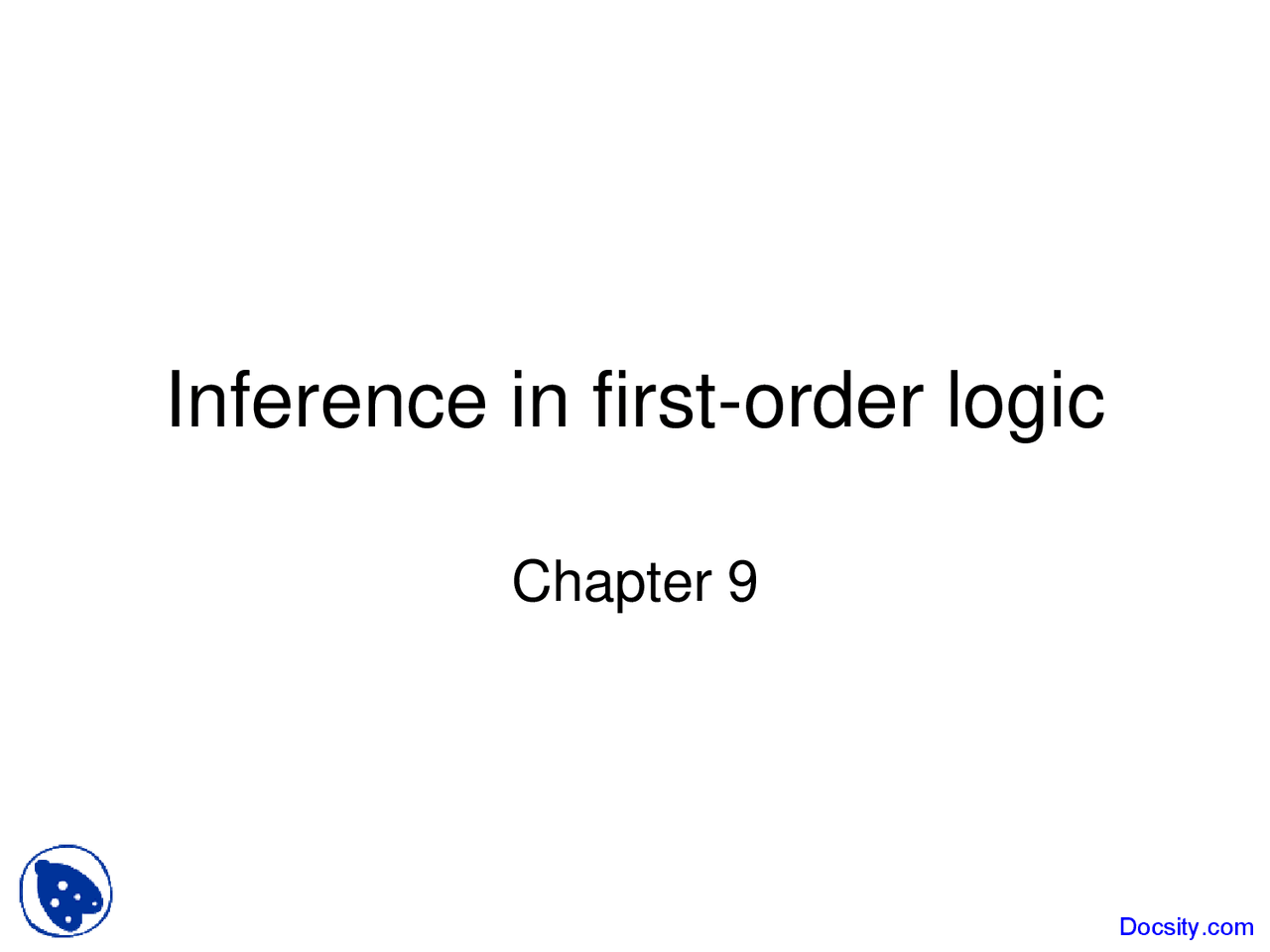 Inference Artificial Inteligence Lecture Slides Docsity