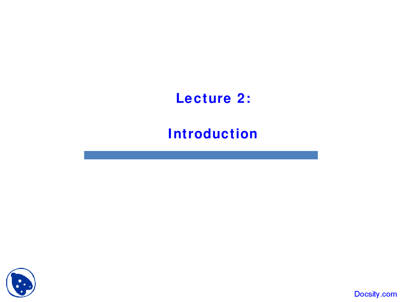 Introduction Complex Networks Lecture Slides Docsity