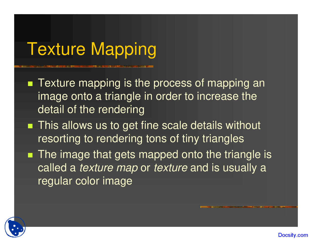 Process of Mapping - Introduction to Computer Graphics - Lecture Slides | Slides Computer ...