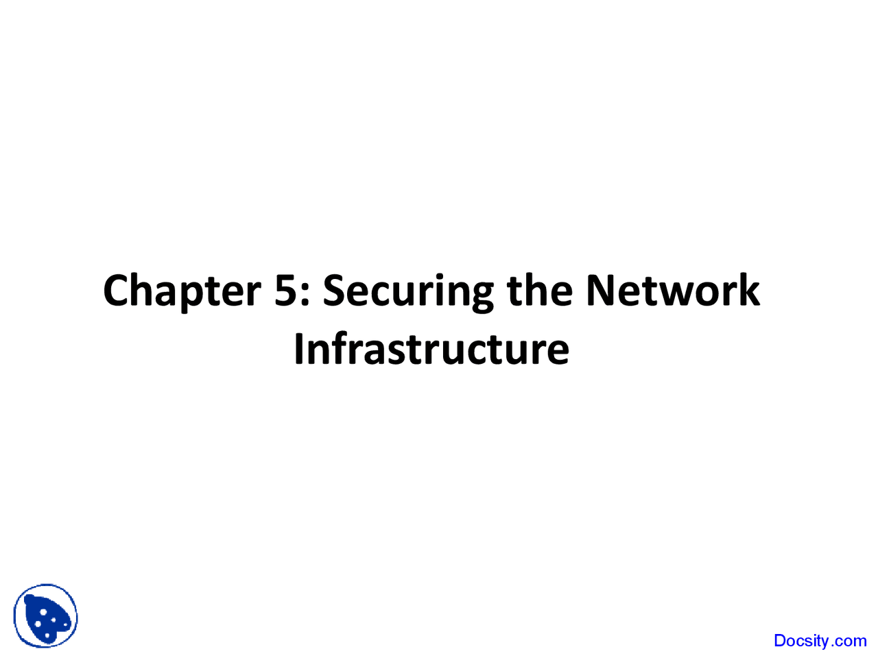 Securing Network Infrastructure Network Security Lecture Slides Docsity