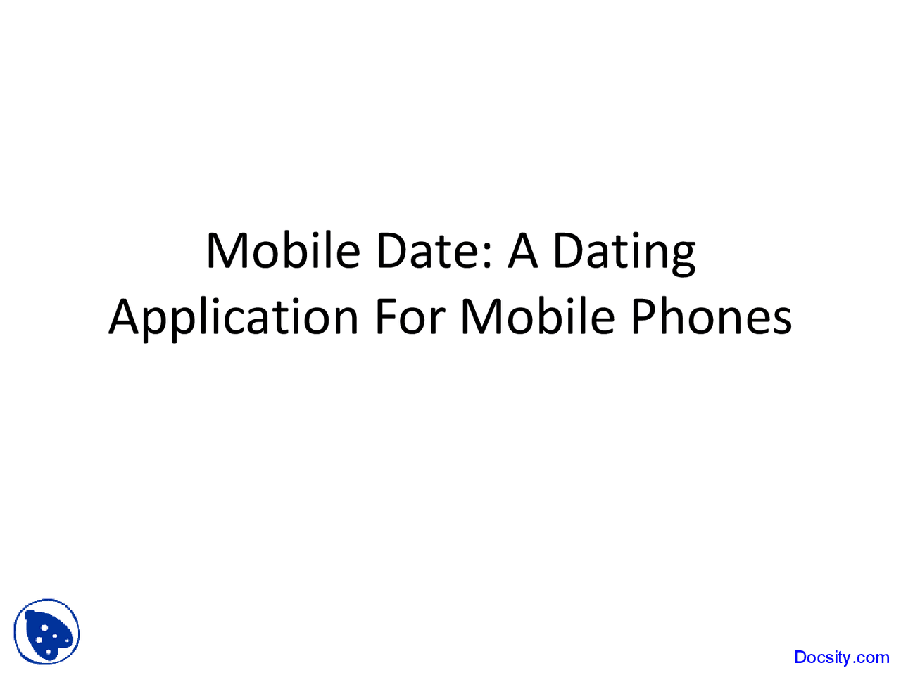 Mobile Date Wireless Networks Lecture Slides Docsity