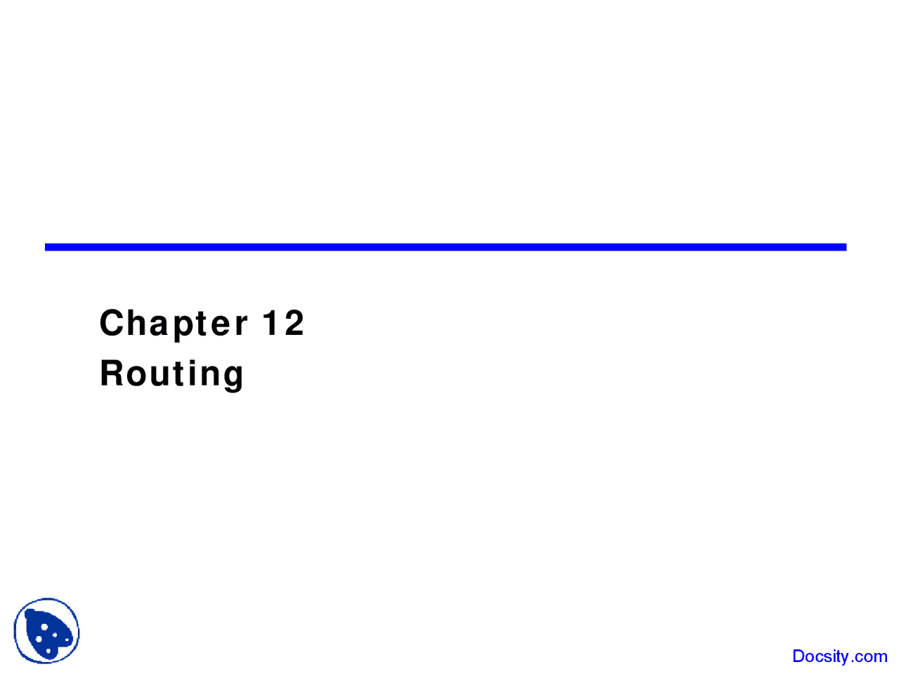 Routing Data Communications Lecture Slides Docsity