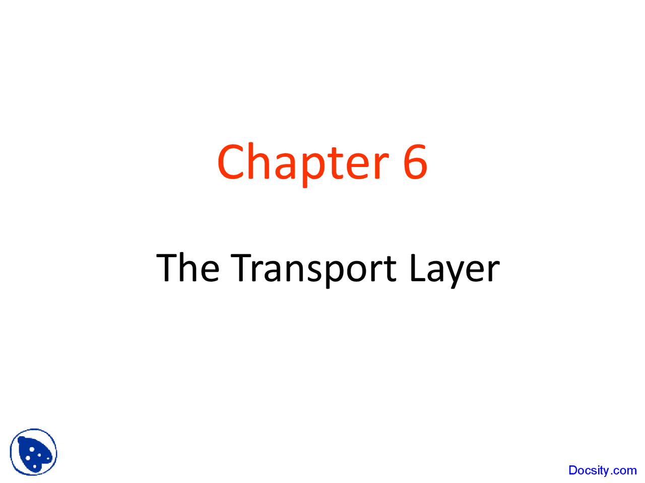 Transport Layer Computer Communication Networks Lecture Slides Docsity