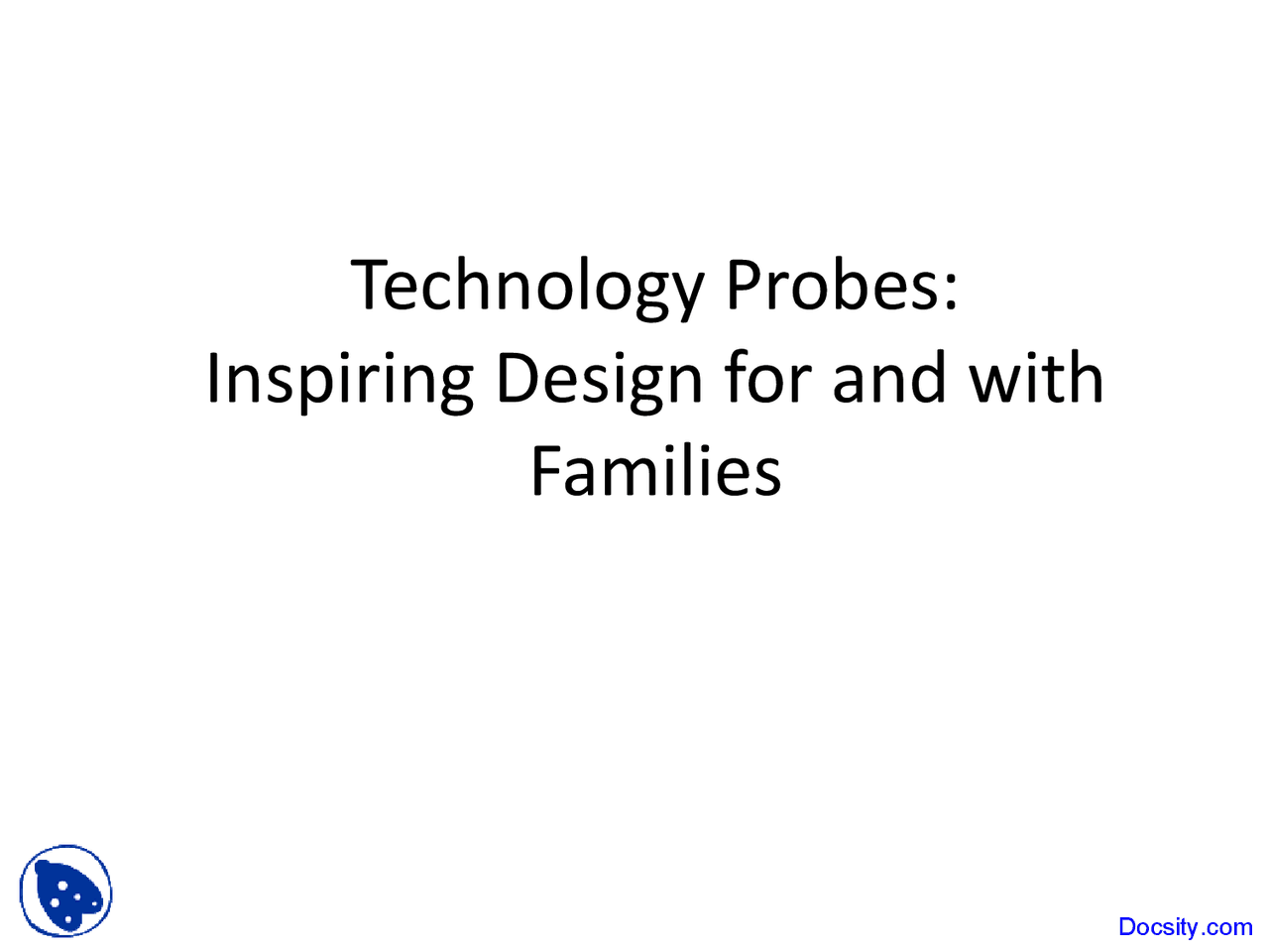 Technology Probes Wireless Networks Lecture Slides Docsity