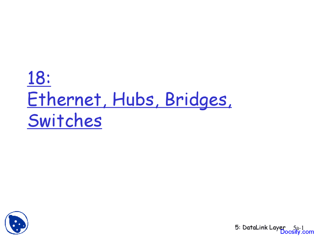Ethernet Computer Networks Lecture Slides Docsity