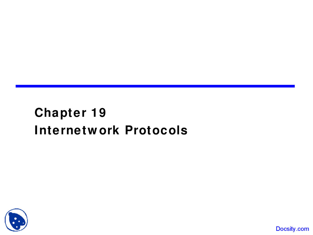 Internetwork Protocols Data Communications Lecture Slides Docsity 