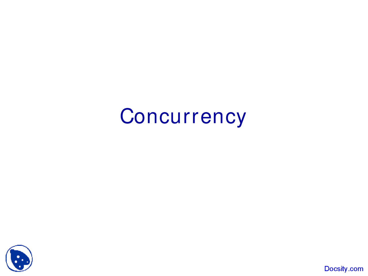 Concurrency - Database Systems - Lecture Slides - Docsity