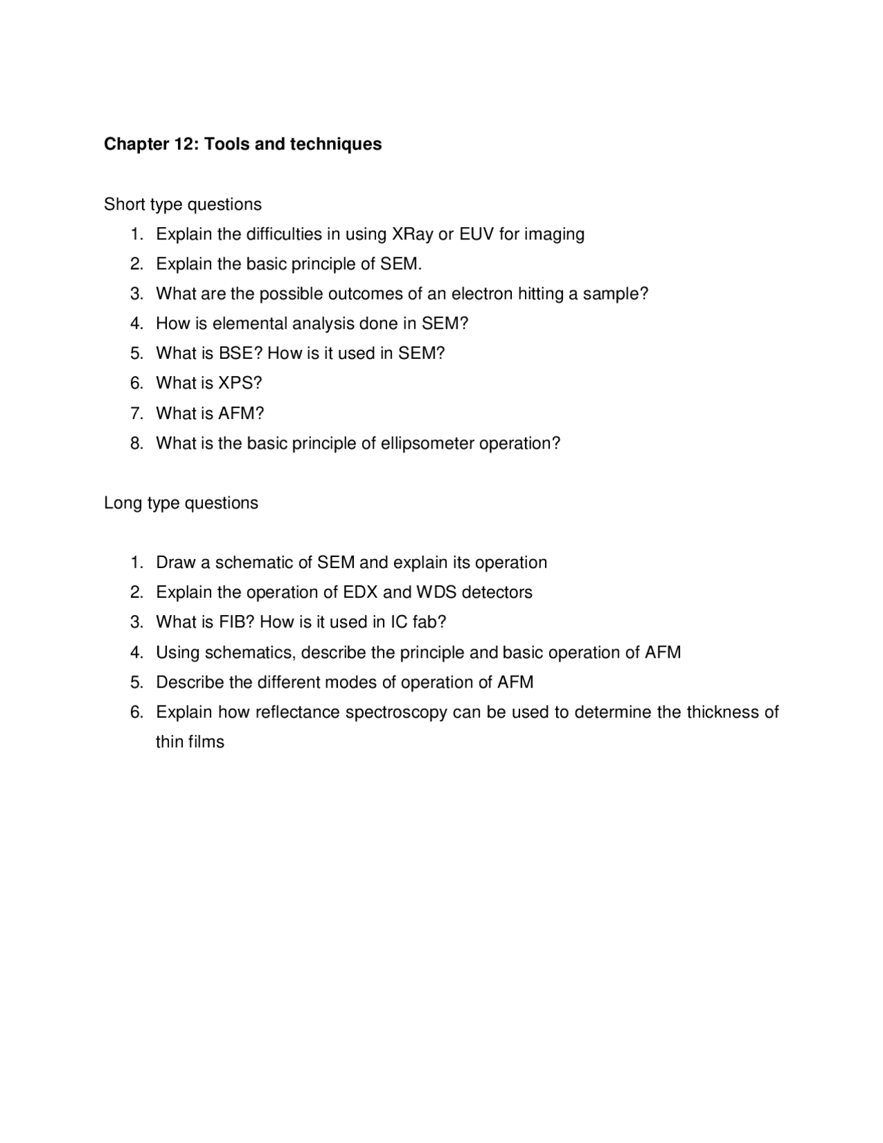 Ellipsometer Operation Introduction To Microelectronic Fabrication