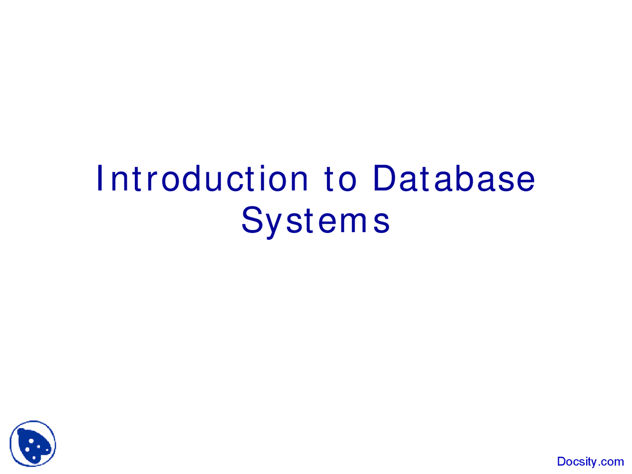 Introduction To Database Systems Database Systems Lecture Slides 0744