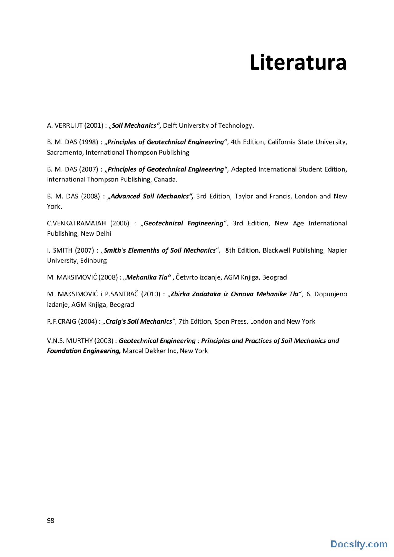 12 Literatura Skripta Geotehnika Građevinski Rezime Predlog