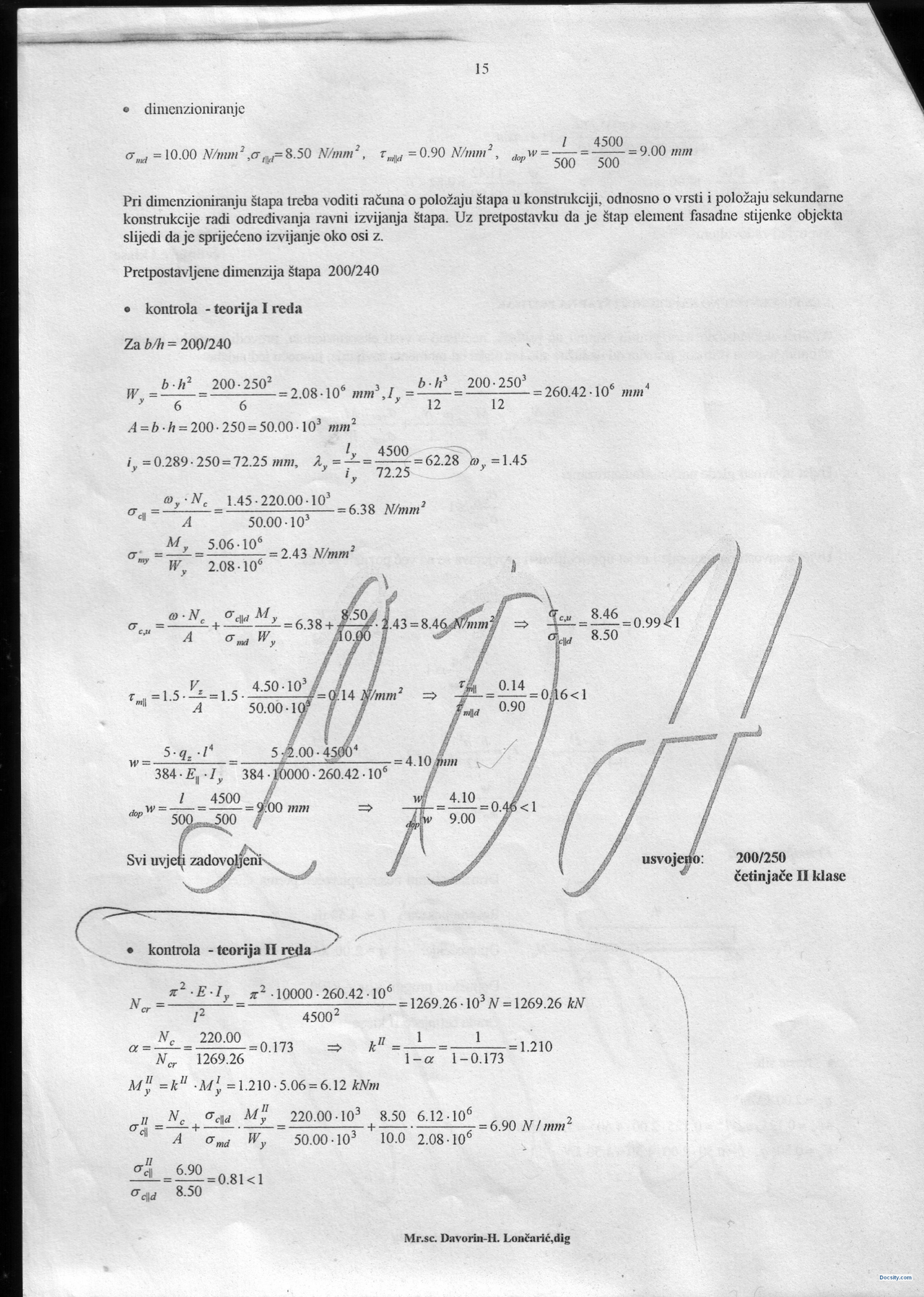 Vežbe1-Drvene konstrukcije-Građevinski | Rezime' predlog Drvene konstrukcije - Docsity