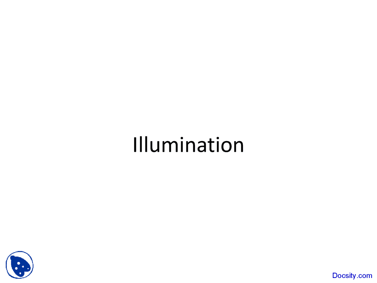 Illumination Computer Graphics Lecture Slides Docsity