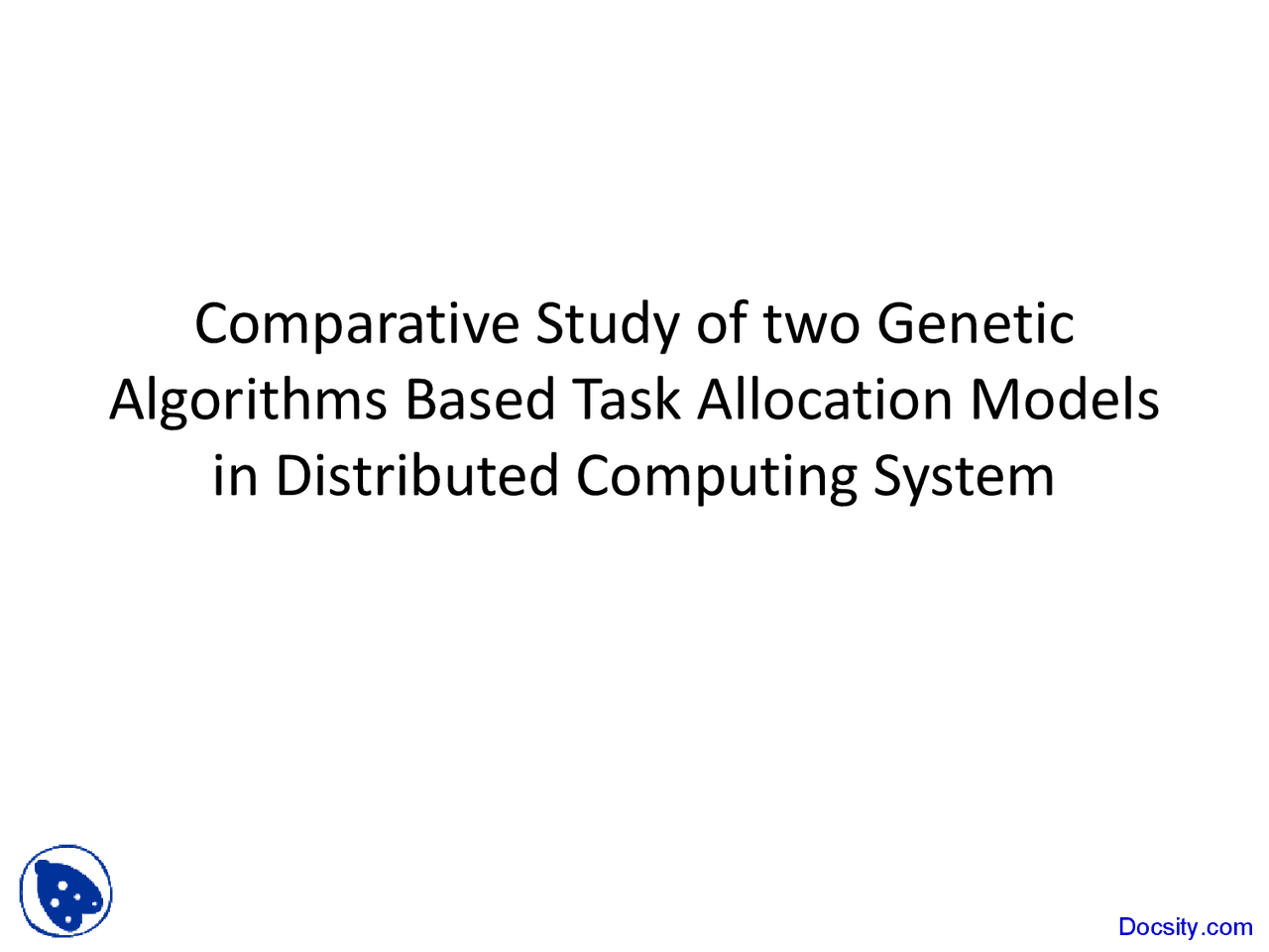 Algorithms Based Task - Computer Systems Architecture - Lecture Slides - Docsity