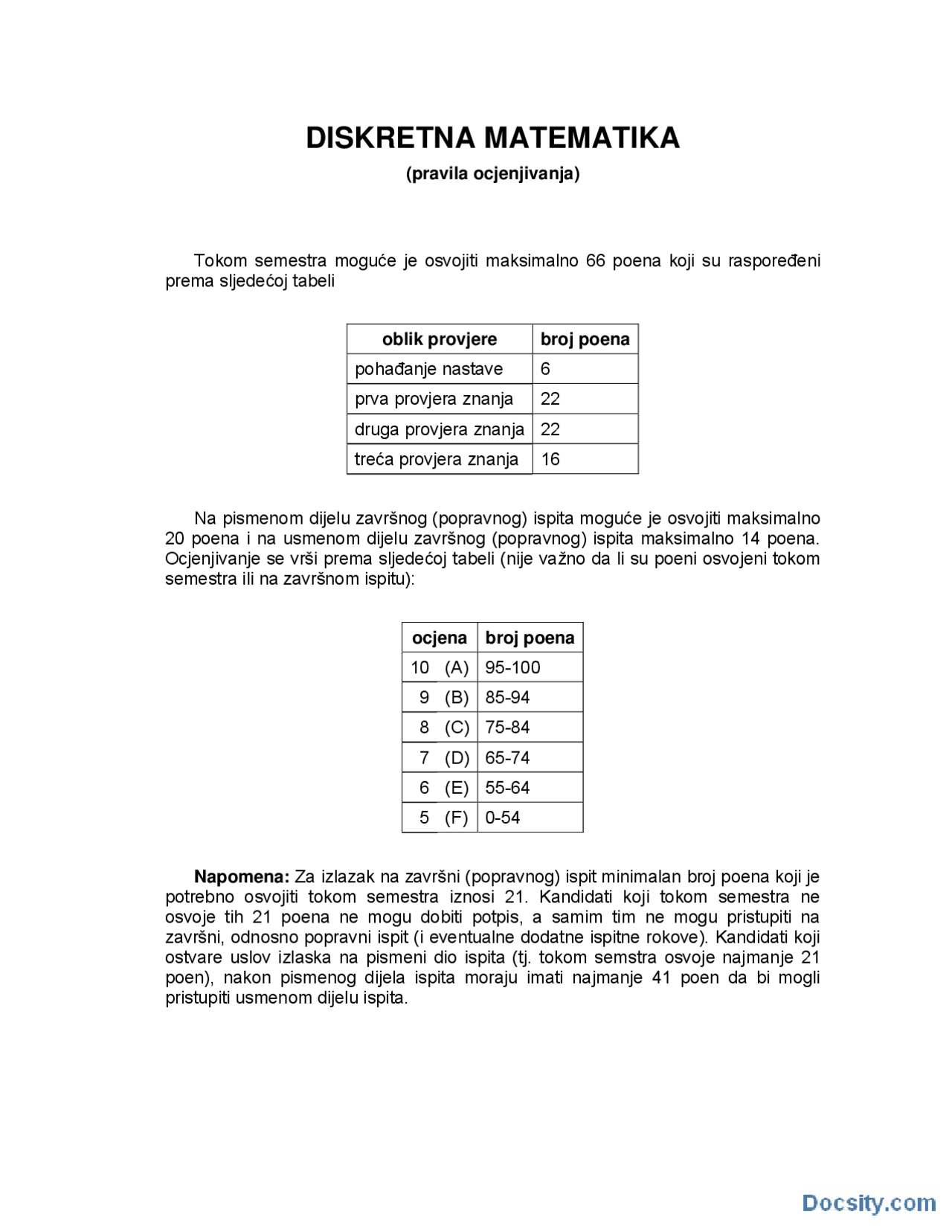 Ocjenjivanje- Skripta- Diskretna matematika- Građevinski | Rezime' predlog Diskretna matematika ...