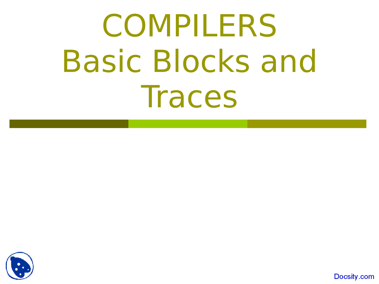 Basic Blocks Compilers Code Generation Lecture Slides Docsity